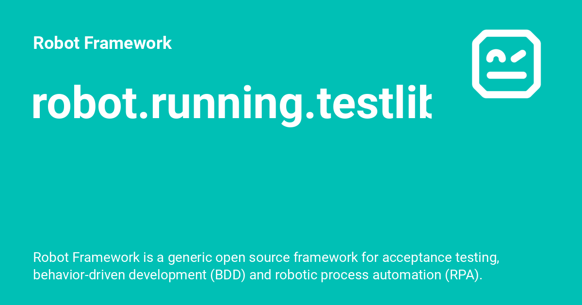 Nningtestlibraries Robot Framework 6305