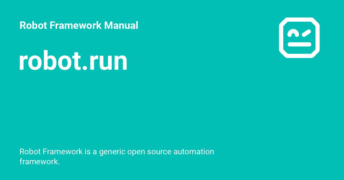 N Robot Framework Manual